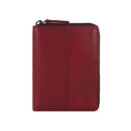 Green Burry Greenburry Destressed Geldb&ouml;rse RFID Schutz Leder 13 cm in deep red | Gr.: onesize