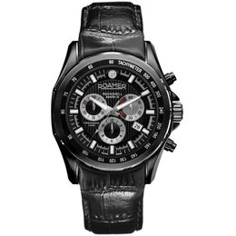 Roamer Schweizer Armbanduhr Rockshell Mark III schwarz in schwarz | Gr.: onesize
