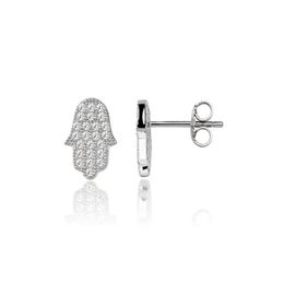 EYE CANDY Ohrstecker "HAND" in Silber aus Sterling-Silber | Gr.: onesize