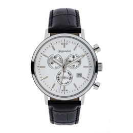 Gigandet Quarzuhr Chronograph "CLASSICO" in Schwarz/Silber | Gr.: onesize
