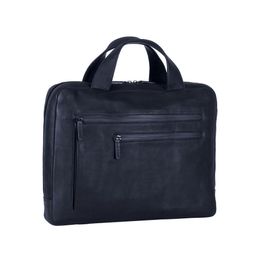 Leonhard Heyden Den Haag Aktentasche Leder 38 cm Laptopfach in blau | Gr.: onesize