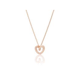 EYE CANDY Collier "HERZ" in Rosegold aus Sterling-Silber | Gr.: onesize