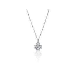 EYE CANDY Collier "KLEEBLATT" in Silber aus Sterling-Silber | Gr.: onesize