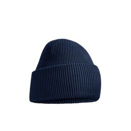 Yuhu Beanie aus Polyester Unisex f&uuml;r Herbst und Winter in Dunkel-Blau | Gr.: onesize