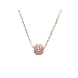 EYE CANDY Collier "KUGEL" in Rosegold aus Sterling-Silber | Gr.: onesize