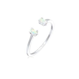 Elli Ring 925 Sterling Silber Oval in Silber | Gr.: onesize
