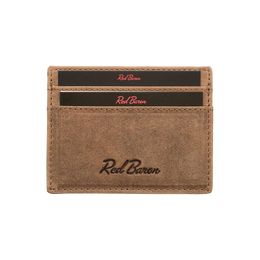 Red Baron Kreditkartenetui in Braun - (L) 9,8 x (B) 7,5 cm | Gr.: onesize