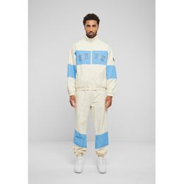 Fubu Herren FM241-009-2 Fubu College Block Track Jacket in creme/light blue | Gr.: M