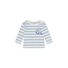 Noppies Langarmshirt Stripe in Dusty Blue | Gr.: 56