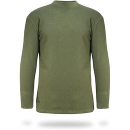 Normani Outdoor Sports Herren Winter Pl&uuml;sch Langarm-Shirt Mackenzie in Oliv | Gr.: M