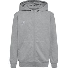 Hummel Rei&szlig;verschluss Jacke Hmlgo Kinder in GREY MELANGE | Gr.: 140