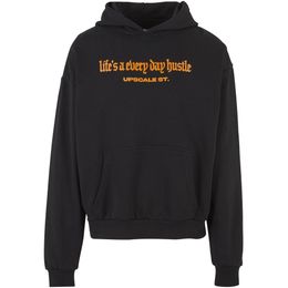 Mister Tee Herren Hustle Ultra Heavy Oversize Hoodie in black | Gr.: XXL