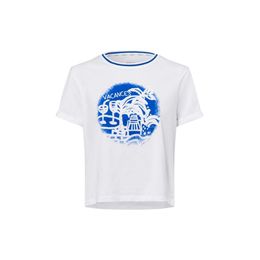 Marc Cain COLLECTIONS T-Shirt in wei&szlig; blau | Gr.: 40
