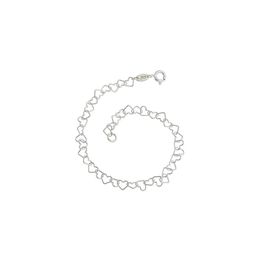SILBERKETTEN-STORE 925 Silber Armband "Herzen" | Gr.: 23