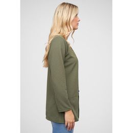 Cloud5ive Strickjacke offener ribbed Cardigan in dark green | Gr.: S