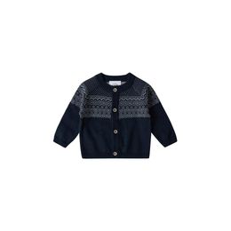 Stellou & friends Cardigan mit Norweger-Muster in navy | Gr.: 74/80