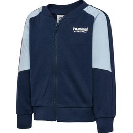 Hummel Kinder Trainingsjacke "Hmlmini Loose Block Zip Jacket" in Blau | Gr.: 110