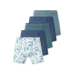 Schiesser Trunk 955 Multi in gr&uuml;n-wei&szlig; gestreift, blau | Gr.: 116