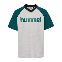 Hummel T-Shirt Raglan&auml;rmel Hmljr Reg Jungen in LIGHT GREY MELANGE | Gr.: 122/128