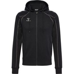 Hummel Rei&szlig;verschluss Kapuzenpullover Hmlmove Herren in BLACK | Gr.: S