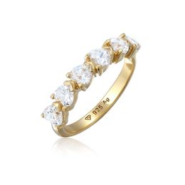 Elli Ring 925 Sterling Silber in Gold | Gr.: 52