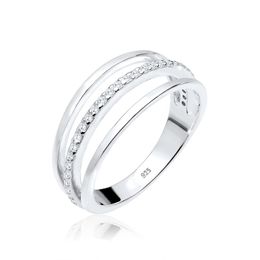 Elli Ring 925 Sterling Silber in Wei&szlig; | Gr.: 56