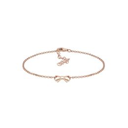 Elli Armband 925 Sterling Silber Schleife, Trachtenschmuck in Rosegold | Gr.: 20 cm