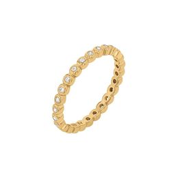 NOELANI Ring Silber 925, rhodiniert in Gold | Gr.: 52