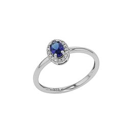 Amor Ring WG 375/9ct in Blau | Gr.: 56