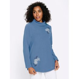 Sieh an! Fleece-Shirt in mittelblau | Gr.: 42