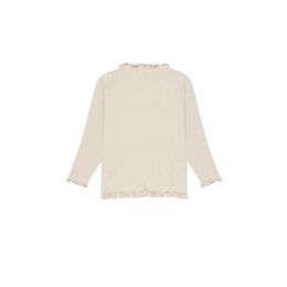 leevje Longsleeve leo' mit hohem Kragen in light beige | Gr.: 74/80