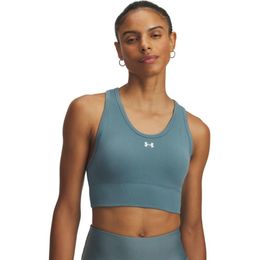 Under Armour Sport-BH "Vanish Seamless Mid Bra" in Blau | Gr.: M