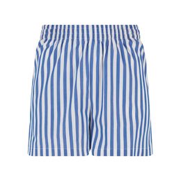 Urban Classics Damen Ladies Striped Shorts in white/blue | Gr.: S