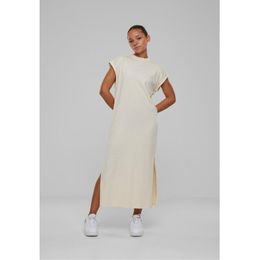 Urban Classics Damen Ladies Long Extended Shoulder Dress in whitesand | Gr.: XL