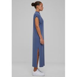 Urban Classics Damen Ladies Long Extended Shoulder Dress in vintageblue | Gr.: M