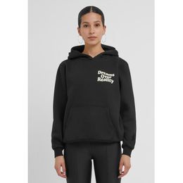 Mister Tee Dreams Over Reality Ladies Fluffy Hoody in black | Gr.: S