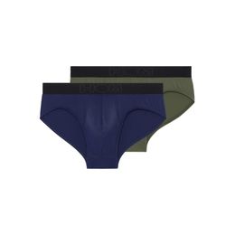 HOM Mini Slip / Unterhose Supersoft in Dunkelblau / gr&uuml;n | Gr.: L