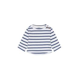 Noppies Langarmshirt Stripe in Gray Blue | Gr.: 80
