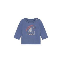 Noppies Langarmshirt - Backprint in Gray Blue | Gr.: 92
