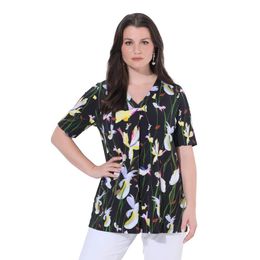 Ulla Popken Shirt in schwarz | Gr.: 50-52