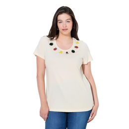 Ulla Popken Shirt in perlwei&szlig; | Gr.: 58-60
