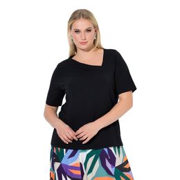 Ulla Popken Shirt in schwarz | Gr.: 58-60