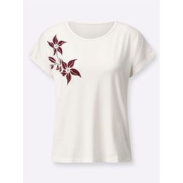 WITT Damen Shirt im hochwertigen Baumwoll-Modal-Mix, ecru, Gr&ouml;&szlig;e 52