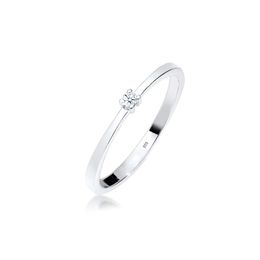 Elli DIAMONDS Ring 925 Sterling Silber Verlobungsring in Wei&szlig; | Gr.: 54
