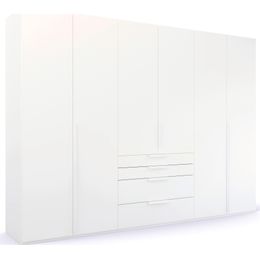 Dreht&uuml;renschrank Rauch "Kleiderschrank Schrank Garderobe W&auml;scheschrank PURISMA", wei&szlig; (alpinwei&szlig;), B:301cm H:223cm T:60cm, Holzwerkstoff, Schr&auml;nke, Dreht&uuml;renschrank, mit Schubladen und umfangreichem Zubeh&ouml;r MADE IN GERMANY