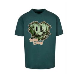 T-Shirt "Upscale by Mister Tee Herren Sad Boy Heavy Oversize Tee", Damen, Gr. XL, bottlegr&uuml;n, 100% Baumwolle, UPSCALE BY MISTER TEE, bedruckt, oversize, Rundhals, Shirts T-Shirt
