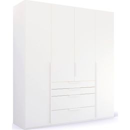 Dreht&uuml;renschrank Rauch "Kleiderschrank Schrank Garderobe W&auml;scheschrank PURISMA", wei&szlig; (alpinwei&szlig;), B:201cm H:223cm T:60cm, Holzwerkstoff, Schr&auml;nke, Dreht&uuml;renschrank, mit Schubladen und umfangreichem Zubeh&ouml;r MADE IN GERMANY