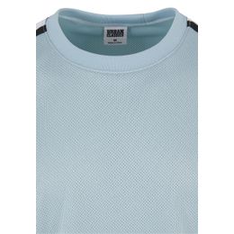 Urban Classics Damen T-Shirt "Urban Classics Herren Oversized Stripes Mesh Tee"oceanblau, Gr. XXL, gestreift, 100% Polyester, Shirts