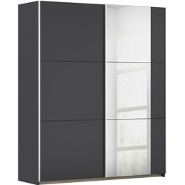 Schwebet&uuml;renschrank Rauch "Kleiderschrank Schrank Garderobe TOPSELLER AURELIO", grau (graumetallic), B:175cm H:210cm T:59cm, Holzwerkstoff, Schr&auml;nke, Schwebet&uuml;renschrank, zeitloses Design, viele Farben, Breiten 175/218/261 cm MADE IN GERMANY, Topseller