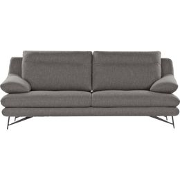 2-Sitzer Calia italia "Cezanne, italienisches Designsofa mit erstklassigem Sitzkomfort", grau (34 tortora), B:180cm H:90cm T:96cm, Sofas, wahlweise mit Sitztiefenverstellung